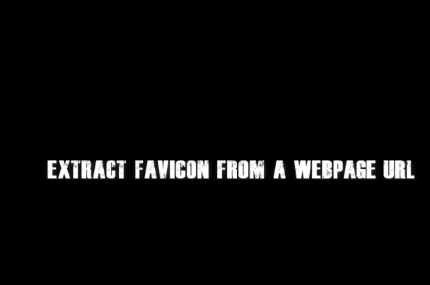 How to extract favicon from a webpage URL?